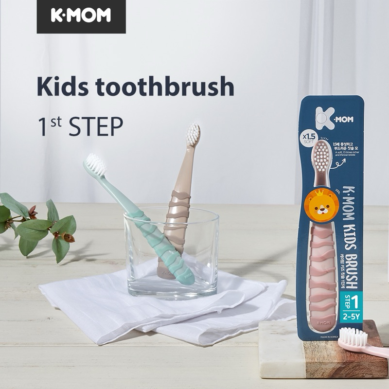 KMOM Step 1 Baby & Kids First Toothbrush 2-5 years old | Shopee Malaysia