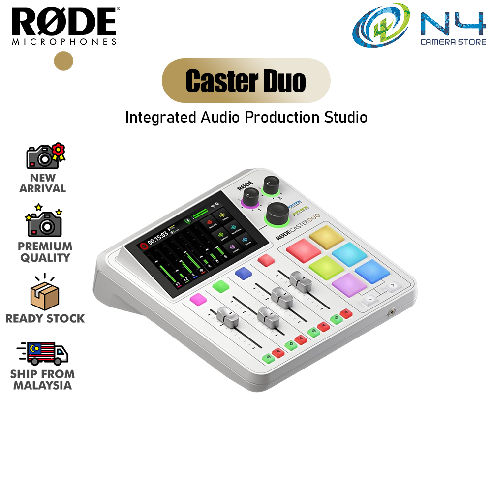 RODE RODECaster Duo Compact All-in-One Audio Production Solution for ...