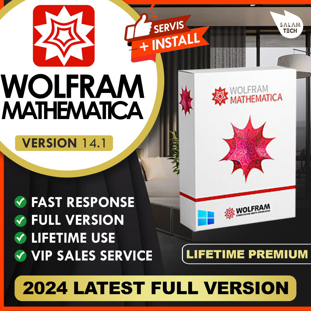 Wolfram Mathematica 14.1⚡ LIFETIME PREMIUM ⚡LATEST 2024 ⚡ LIFETIME ...