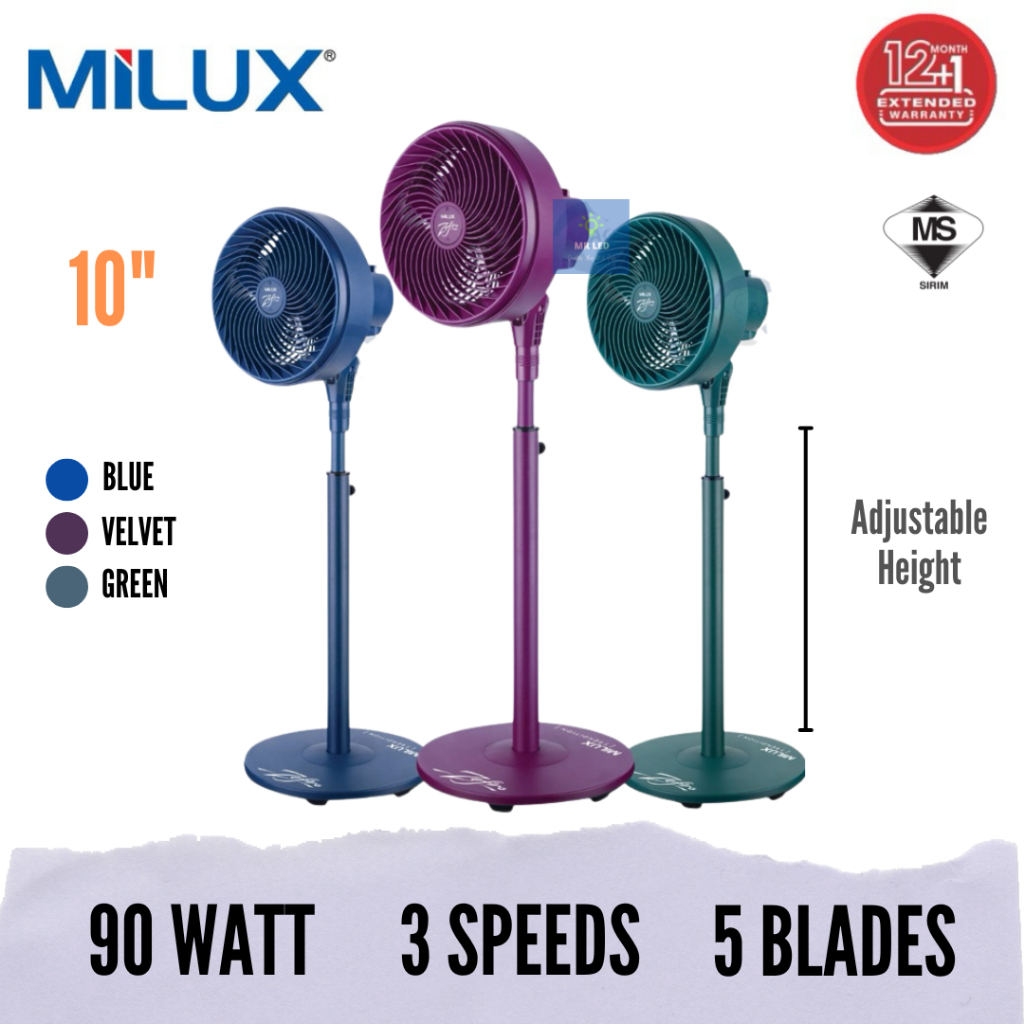 MILUX | SAYANG STAND FAN | HIGH VELOCITY | GALE FAN | 10” KIPAS BERDIRI ...