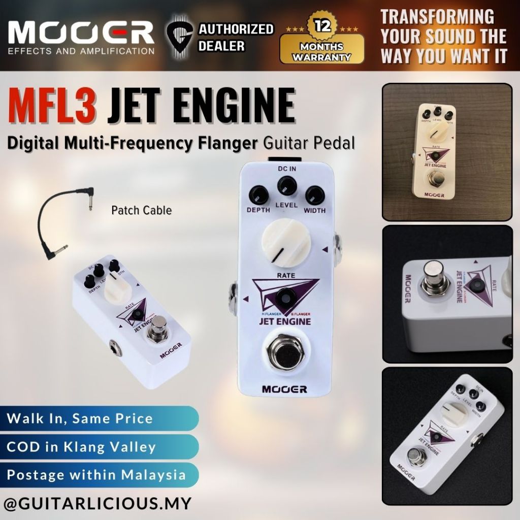 Mooer MFL3 Jet Engine Digital Multi-Frequency Flanger Micro Series ...