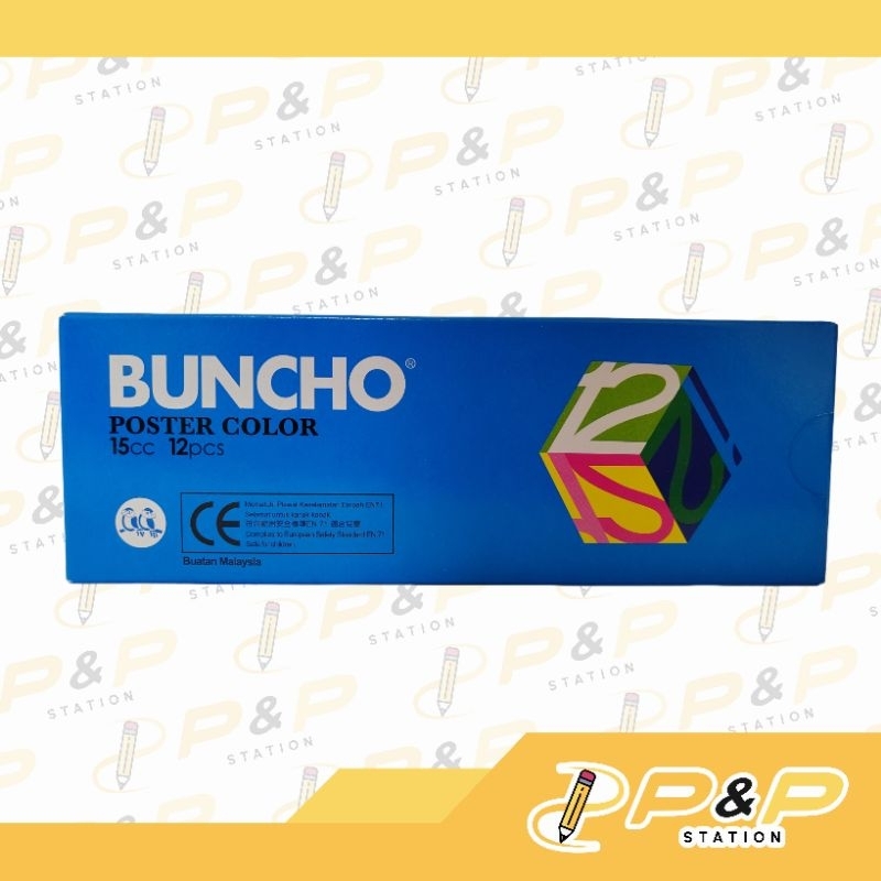 BUNCHO POSTER COLOUR 15CC 18PCS/ 15CC 12 PCS | Shopee Malaysia