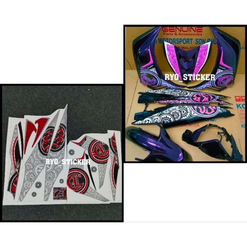 STICKER LC135 V1 V2 V3 V4 V5 V6 V7 V8 /LC 135 FI BATIK/BATMAN/ BATIK ...