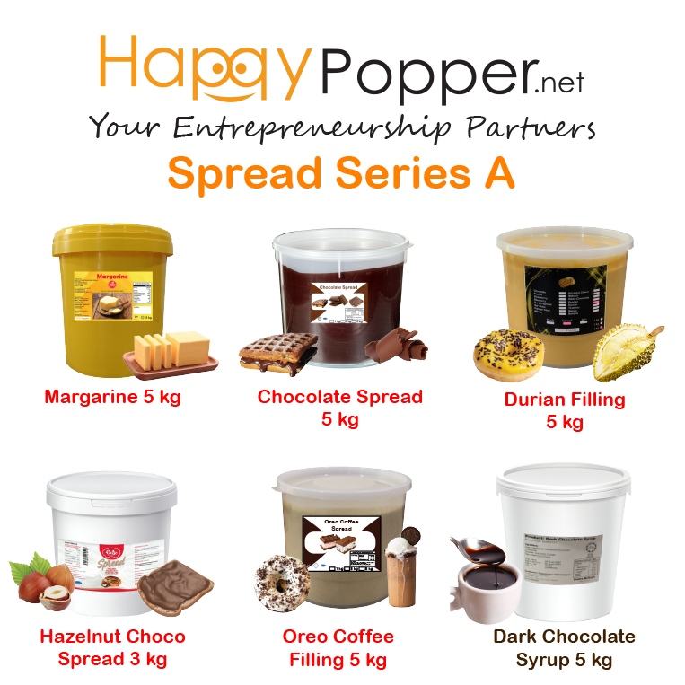 Happypopper Durian Butter Hazelnut Chocolate Oreo Coffee Spread Jam jem ...