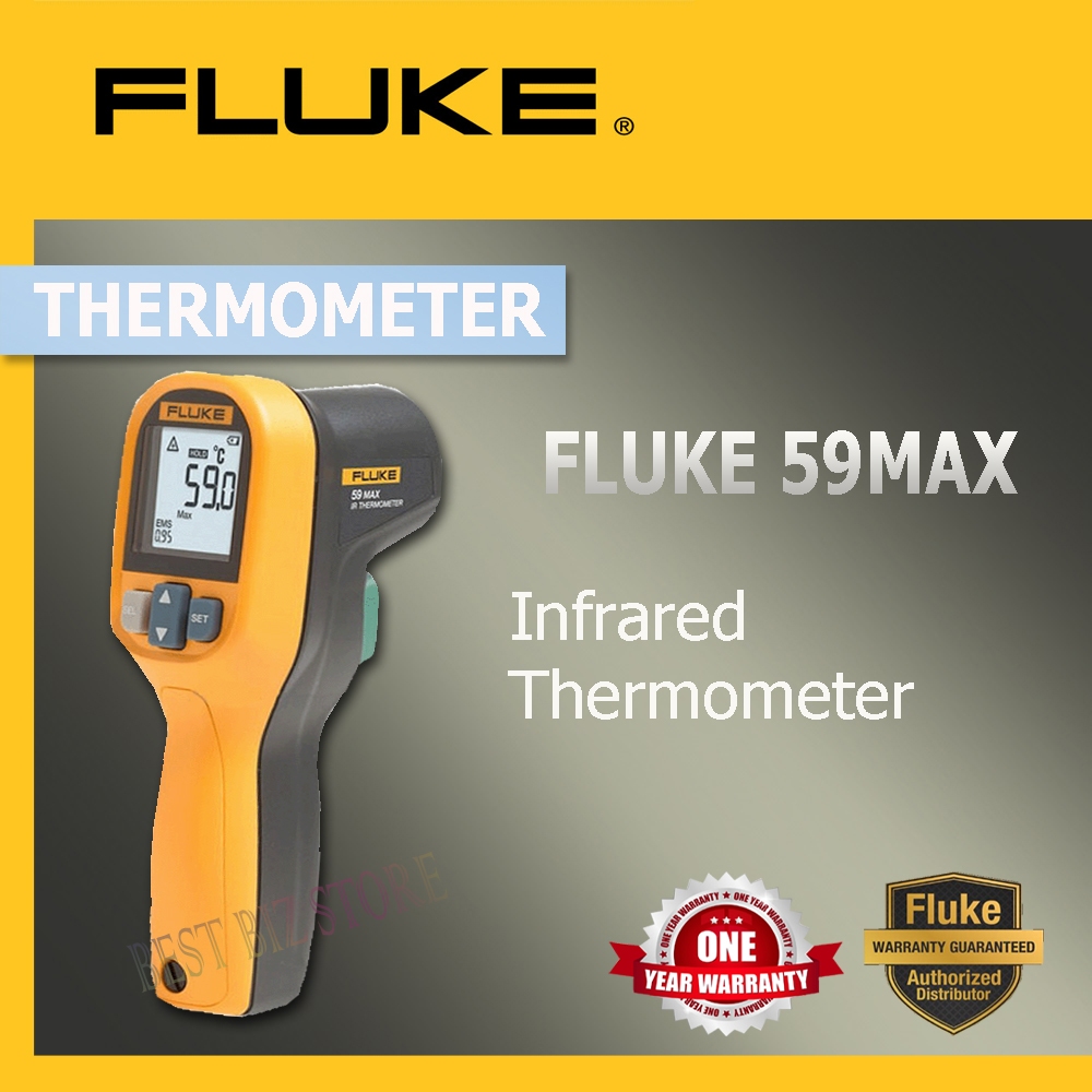 Fluke 59 MAX Infrared Thermometer, Temperature Range -30°C to 350°C ...