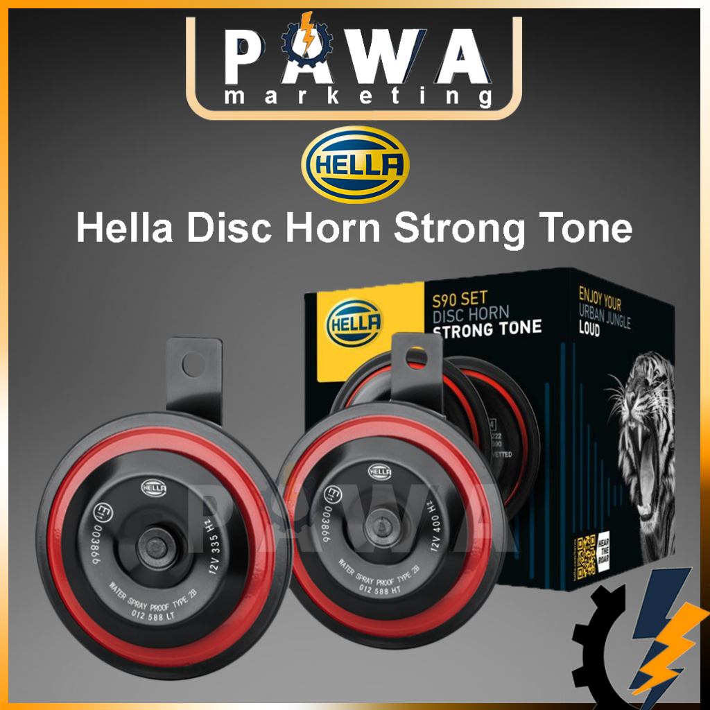 Hella 100% Authentic Disc Horn Strong Tone S98 Sets 12V Dual Horn Car ...