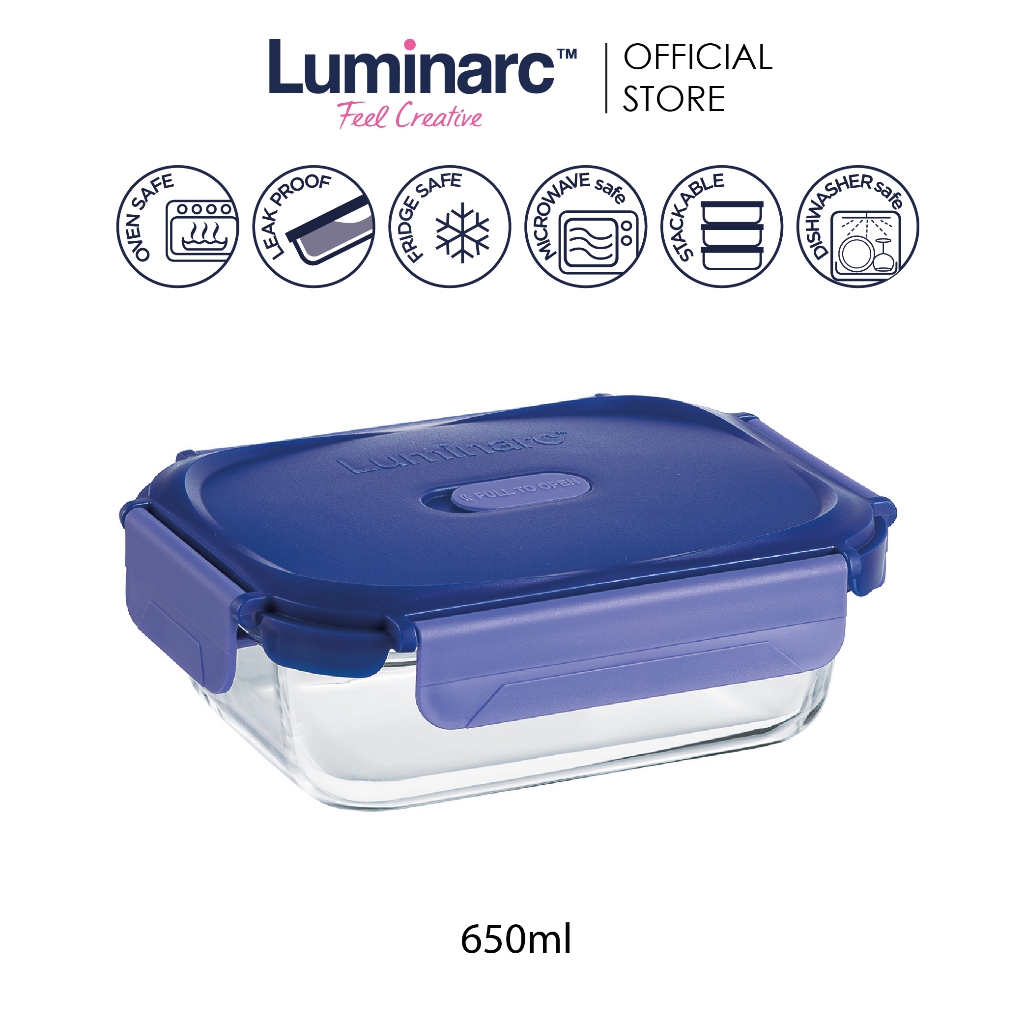 LUMINARC PURE BOX PUTINA RECT 650ML / V6449 | Shopee Malaysia