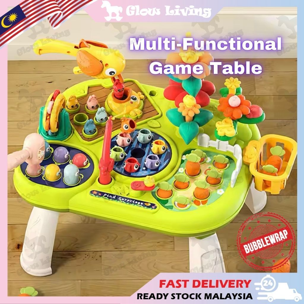 Farm Playground Game Table Puzzle Toy Baby Learning Table ...