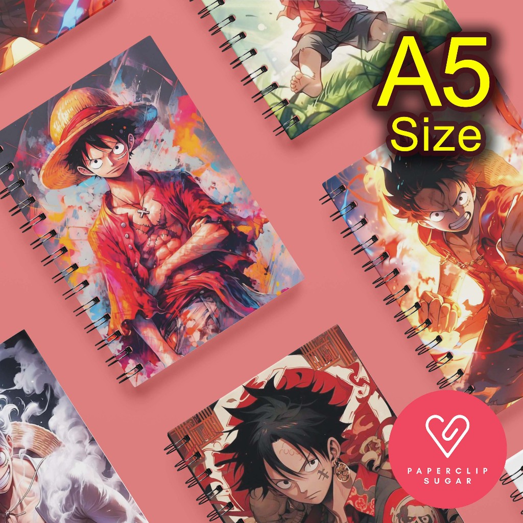 Monkey D Luffy A5 Notebook 100pgs Anime One Piece / Journal / Buku Nota ...