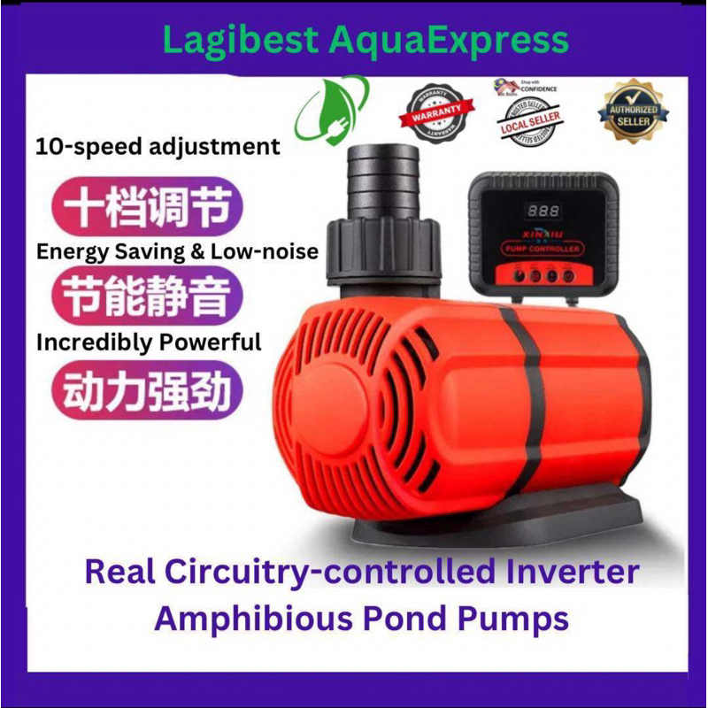 Eco Pump Xinxiu Ac818 7K/10K/13K Aquarium Aquaponic Fountain Pam Akuarium Kolam besar Sobo ...