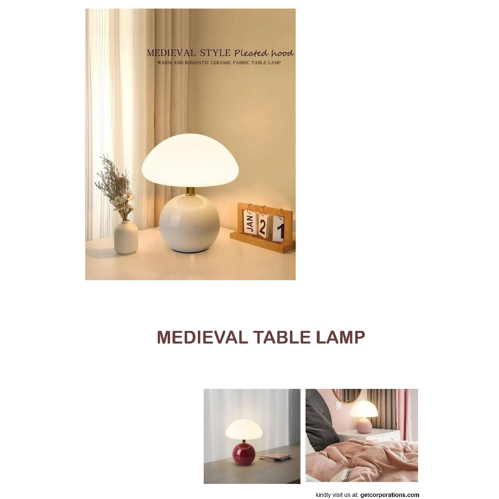 Home Ideas Elite MEDIEVAL & Nodic Wooden Table Lamp (E21) | Shopee Malaysia