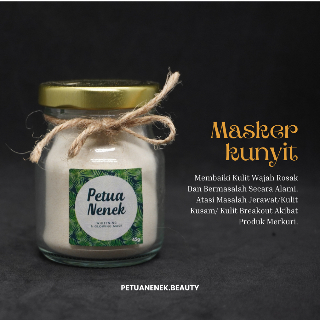 BEDAK SEJUK IBU KUNYIT 100% NATURAL DAN ASLI UNTUK MERAWAT KULIT KUSAM ...