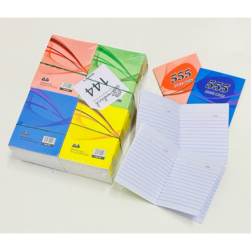 555 NOTE BOOK 144NOS/12DOZ 34’P NOTE BOOKLET 记事小册子555小簿子144本 | Shopee ...