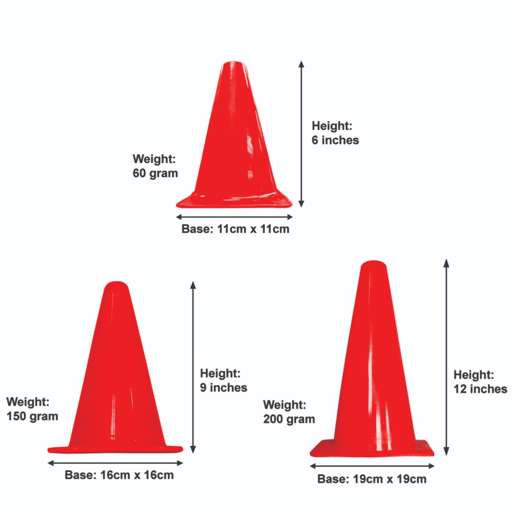 Kon Skittle 6, 9 & 12 Inci NEW TOP Skittle Cone Soft Shell Plastic ...