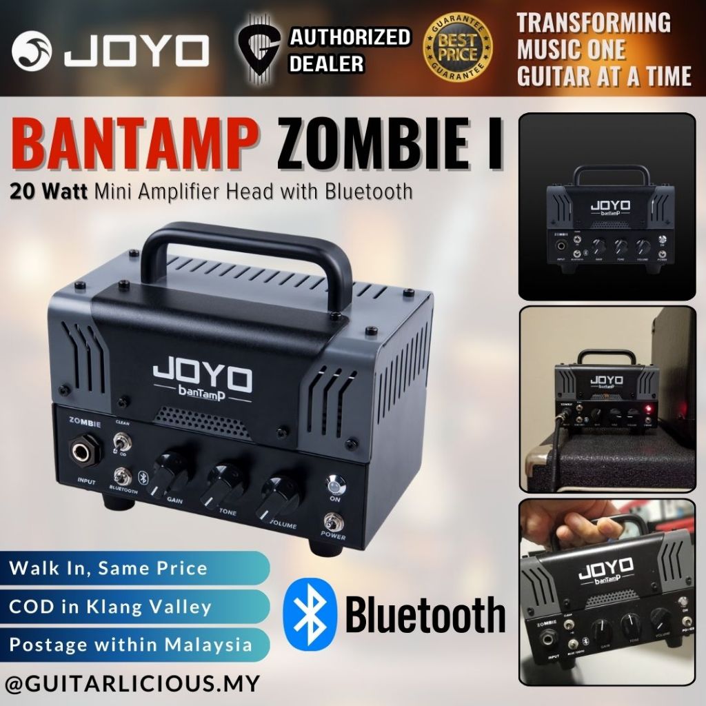 Joyo ZOMBIE-I 20 Watt Amplifier Head BanTamP Series Speaker Amp Hybrid ...