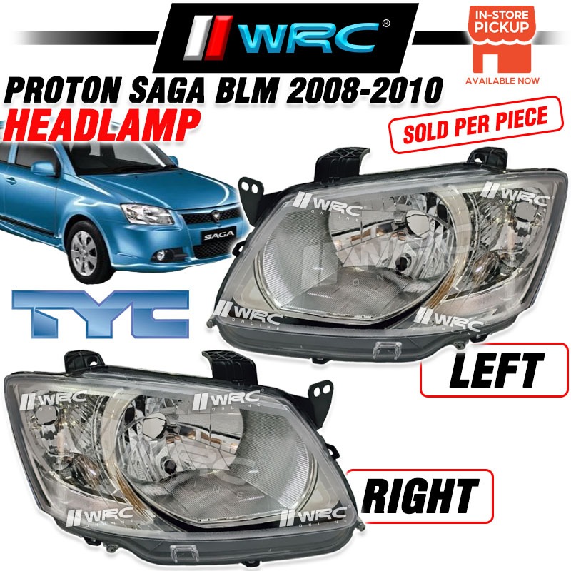 Proton Saga BLM 2008 - 2010 TYC / NHF Headlamp ( 1pc ) | Shopee Malaysia