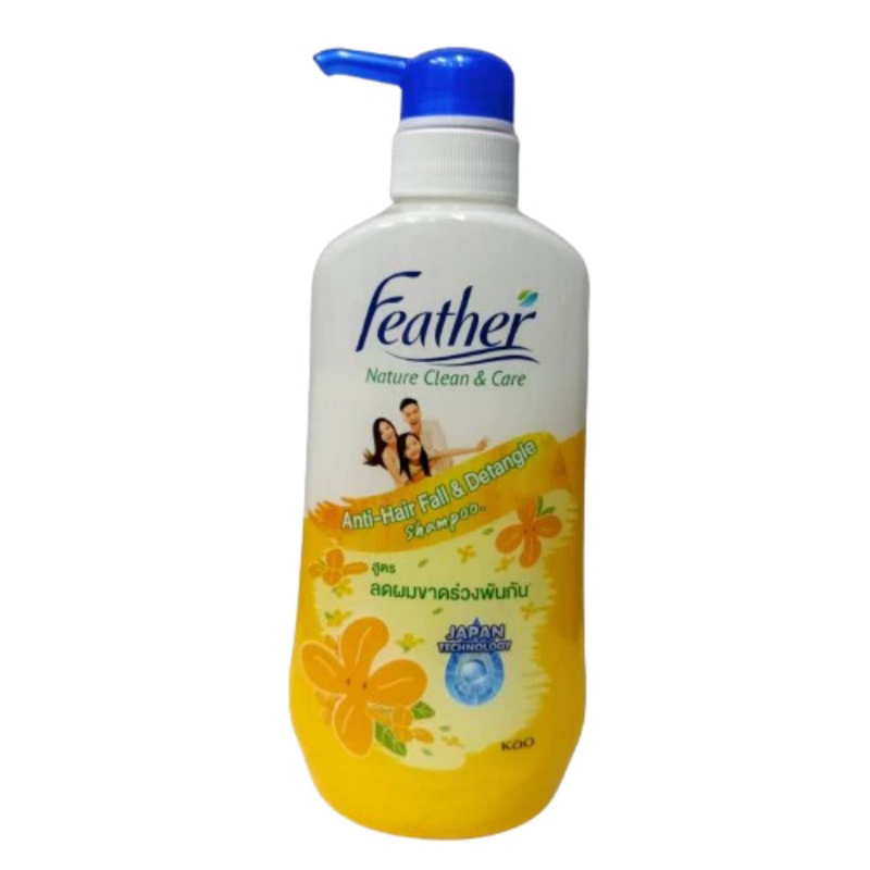 FEATHER NATURE CLEAN & CARE ANTI-HAIR FALL & DETANGLE SHAMPOO 480ml ...