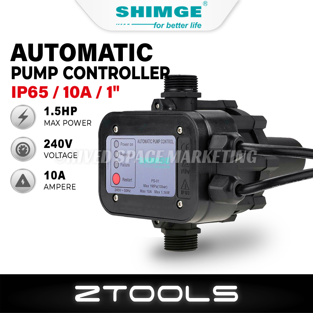 SHIMGE 1.5HP Automatic Pressure Controller | Water Booster Pump Control ...