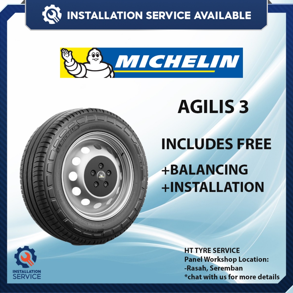 [Installation Available] MICHELIN AGILIS 3 COMMERCIAL LIGHT TRUCK Tayar Tyre Tire 14 15 16 inch ...