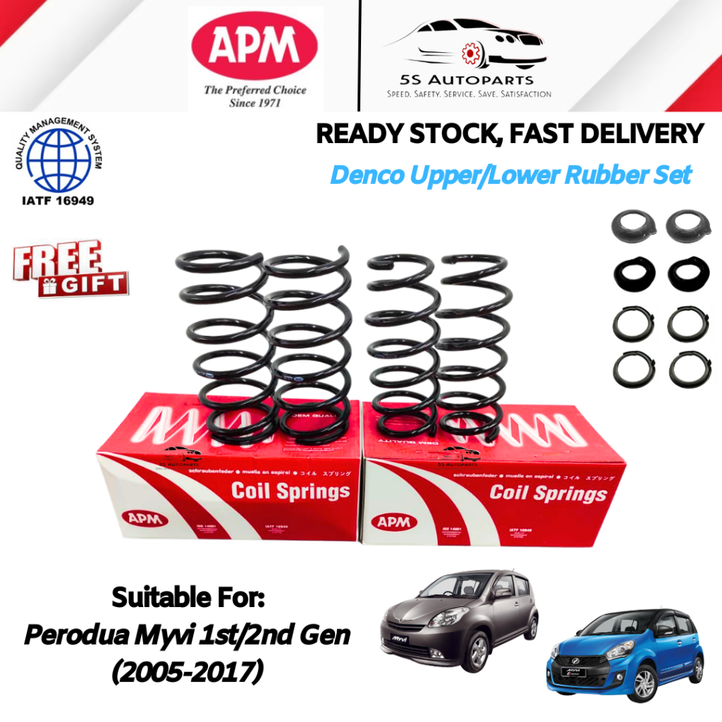 APM Myvi 1st Gen D73 /2nd Lagi Best / 3rd Gen D20N Standard Coil Spring ...