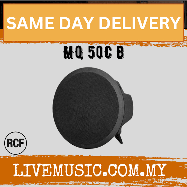 RCF MQ 50C Two-way Ceiling Speaker - Black / White ( MQ50C / MQ-50C ...