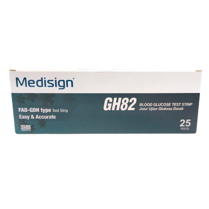 Medisign Blood Glucose Monitoring Strips 25s/2 x 25s (Jalur Pemantauan ...