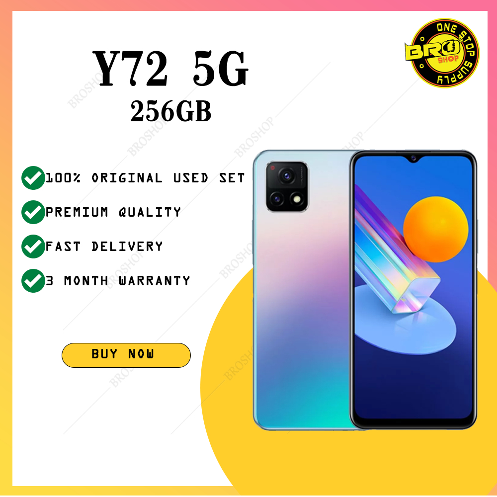 100% Original Y72 5G 12GB + 256GB ( 2nd Phone Secondhand Used Terpakai ...