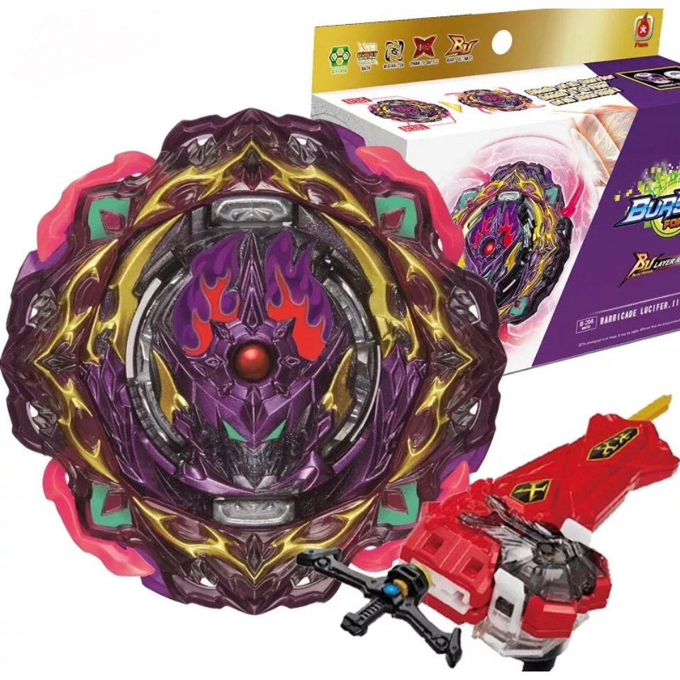 Beyblade Burst Bu Booster B-206 Barricade Lucifer.I I.BMb-10 With New ...