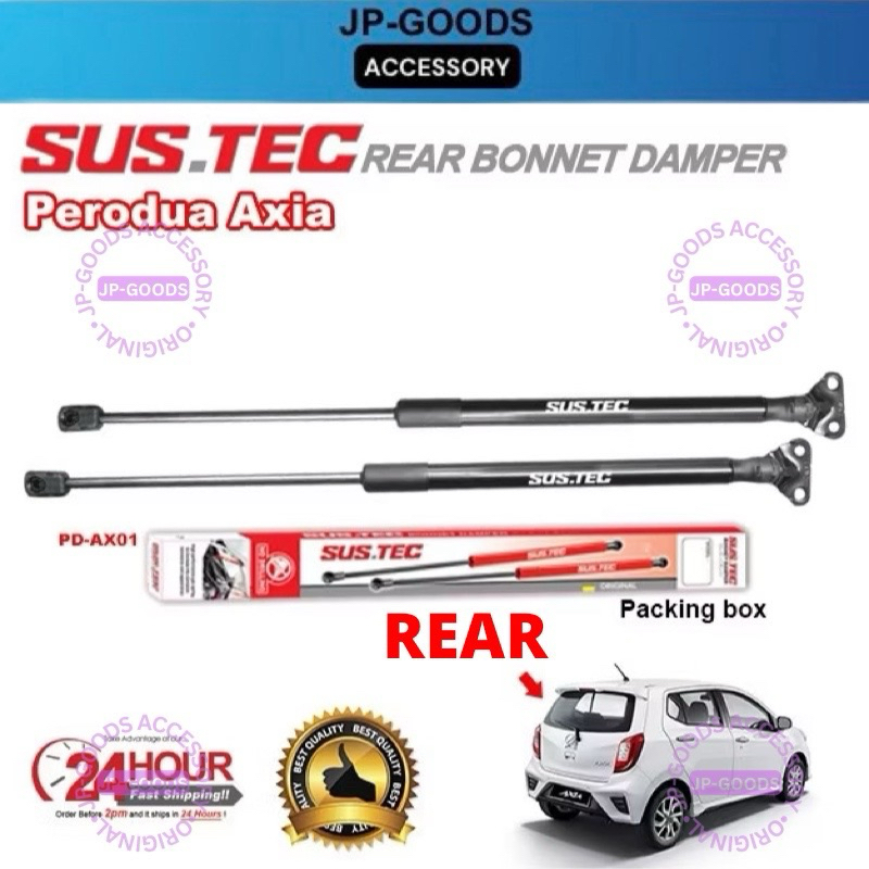 Perodua Axia 2014 - 2022 1st GEN Sustec Rear Bonnet Lifter 2PCS Damper ...
