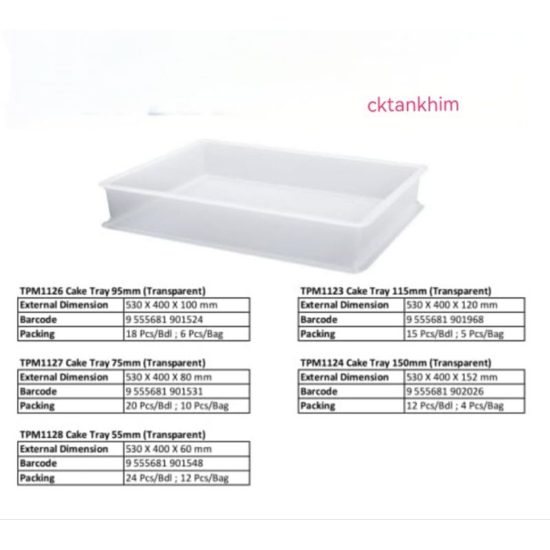 Bekas Kuih/Bekas Plastik/Cake Tray/Bread Tray/ Bakery Tray/Food Tray ...