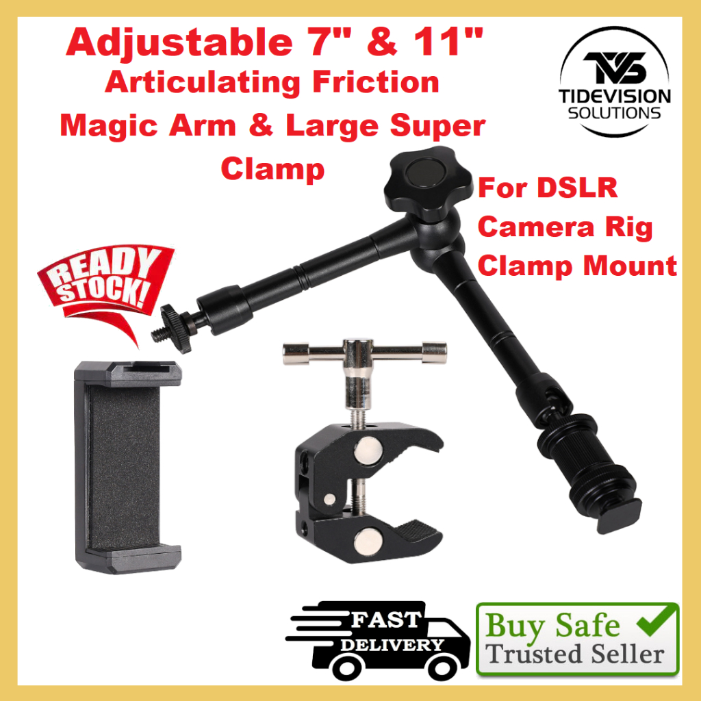 ⚡Ship In PJ⚡Adjustable 11inch Articulating Friction Magic Arm & Large ...