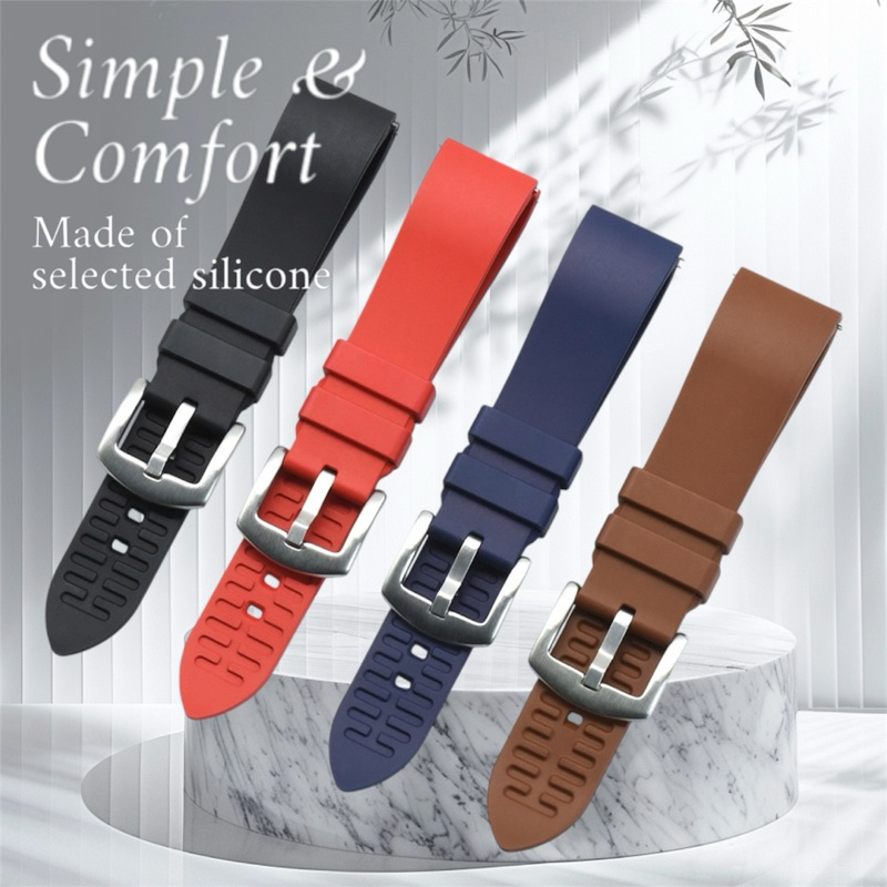 Waterproof Sport Band Silicone Watch Strap Quick Release Strap Tali Jam ...