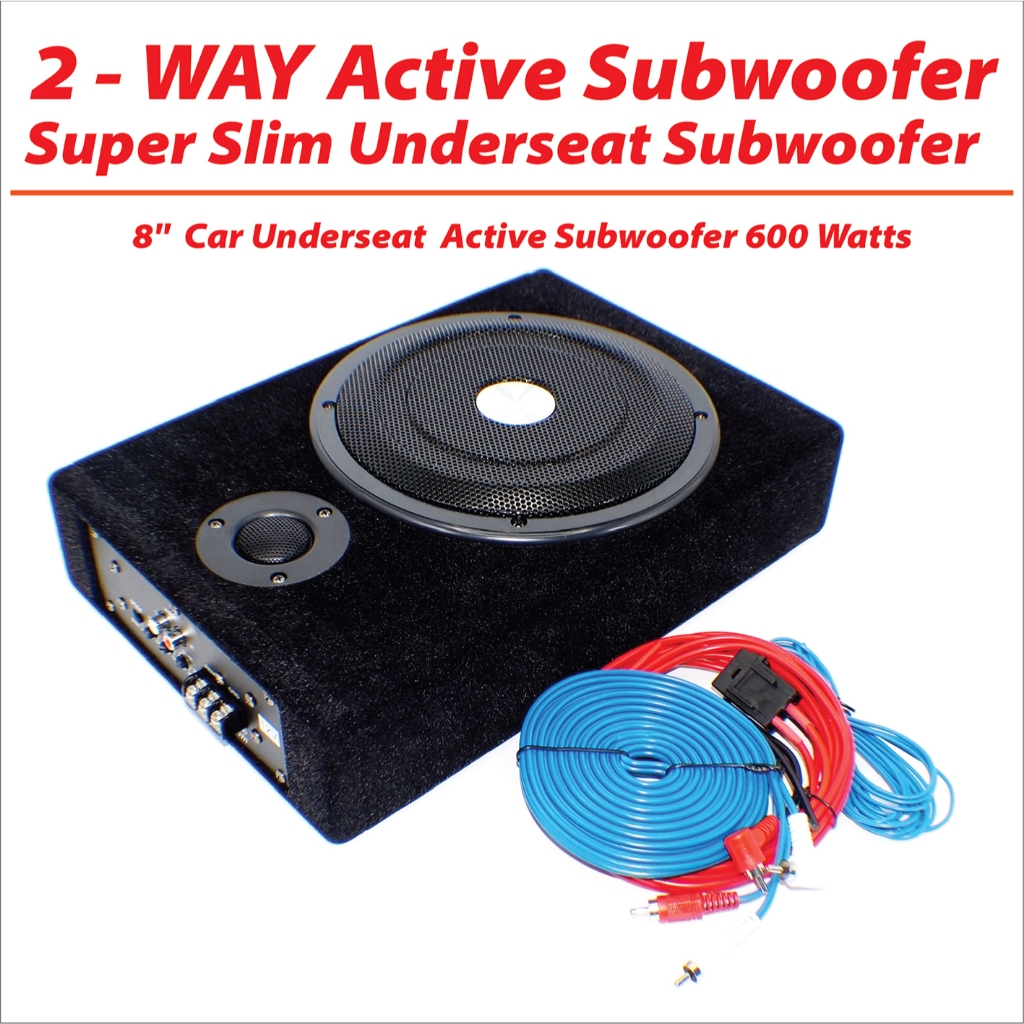 KERETA 2 WAY ACTIVE Subwoofer-Built In Amplifier 8 inch car ultra-thin ...