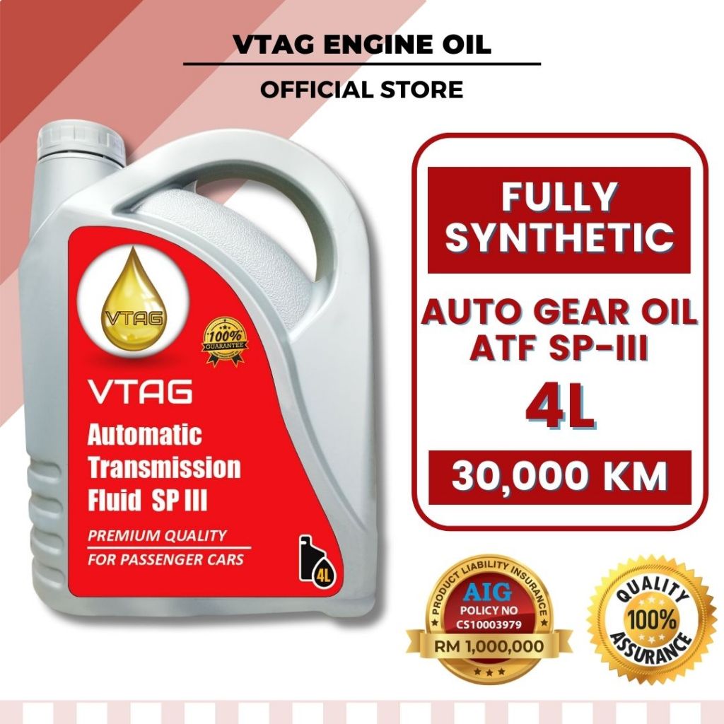 VTAG ATF SP3 Minyak Gearbox Auto ATF Oil ATF D3 SP Fully Synthetic ...