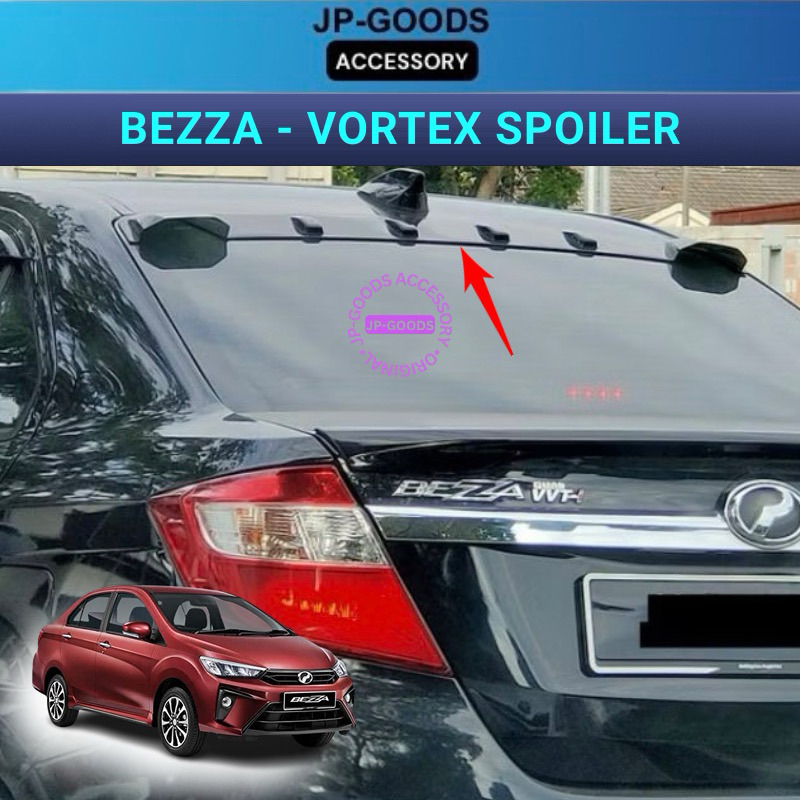 Perodua Bezza 2016 - 2024 Rear Spoiler Vortex Style Windscreen Glass ...