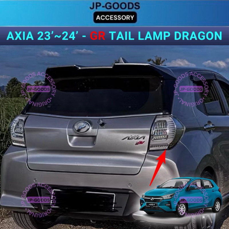 Perodua Axia D74A 2023 Dragon Scale GR Tail Lamp Dynamic Running Signal ...