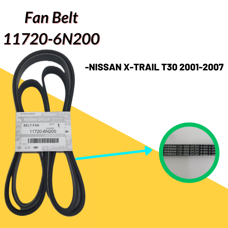 Original NISSAN X-TRAIL T30/SERENA C24/MURANO -11720-6N200 (6PK2247 ...