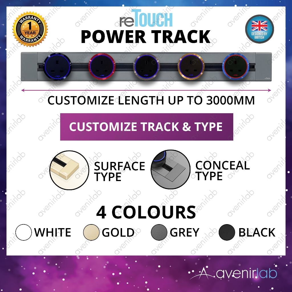 [CUSTOMIZE] reTouch Power Track 32A Surface Track and Conceal Track ...