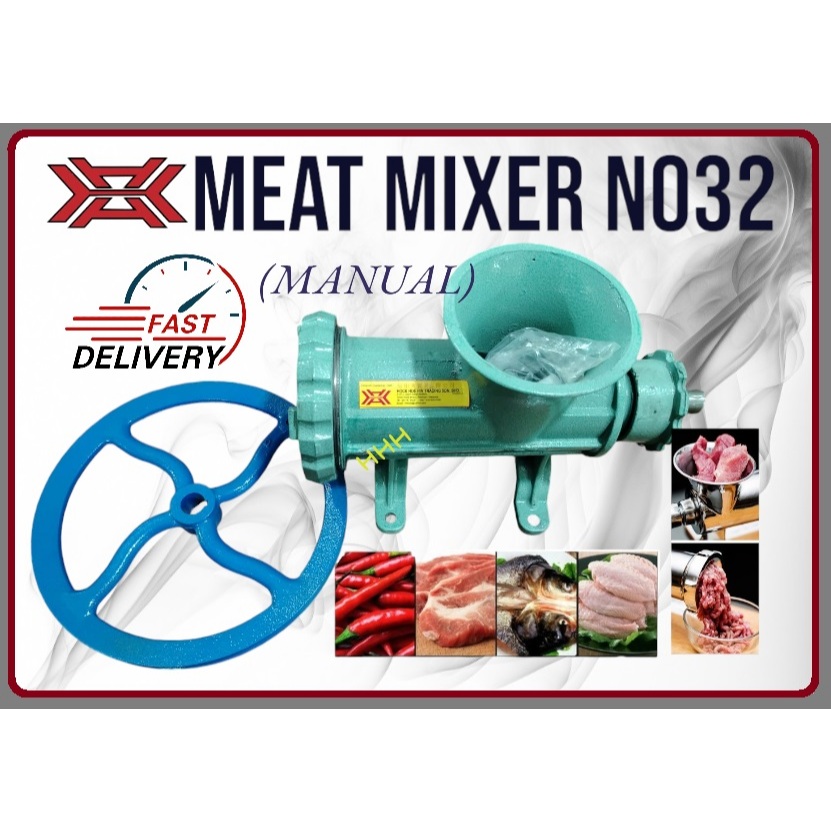MEAT GRINDER NO32 MANUAL (HEAD ONLY) / PENGISAR DAGING / KISAR DAGING ...