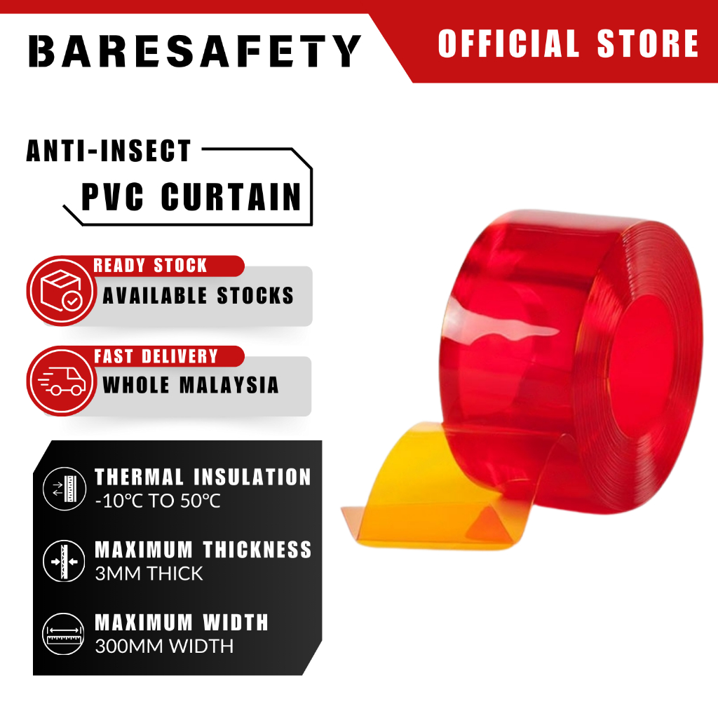 BARESAFETY Anti Insect PVC Strip Curtain | READY STOCK | Thermal ...