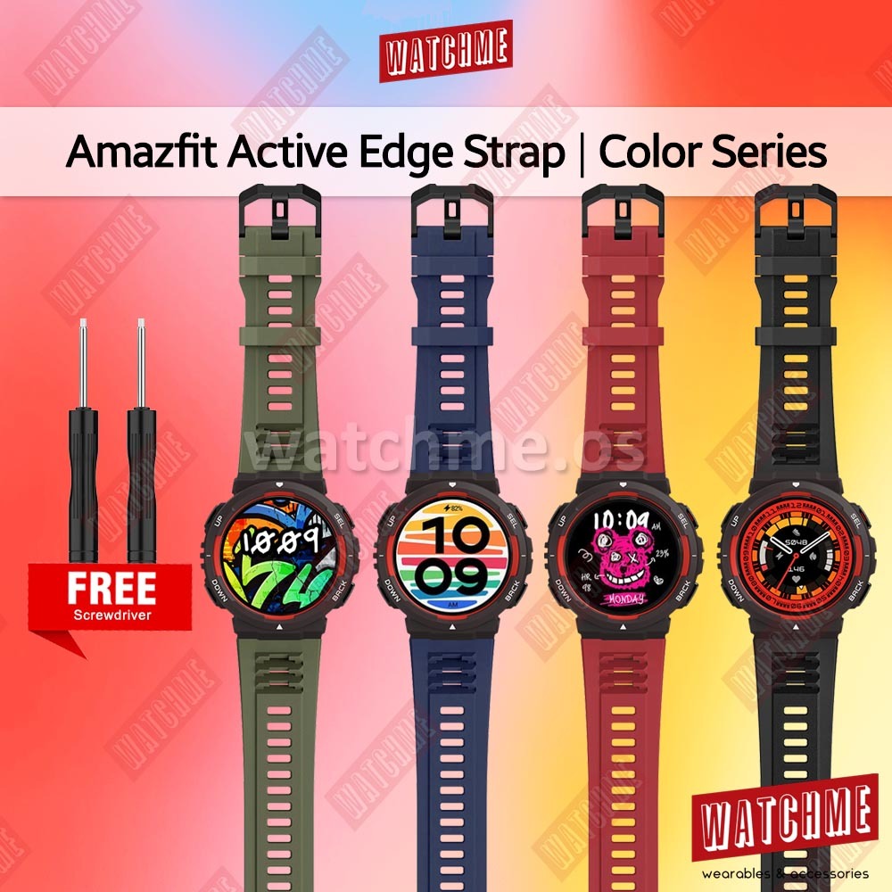 Amazfit Active Edge Smart Watch Strap, Color Sport Series, High Quality ...