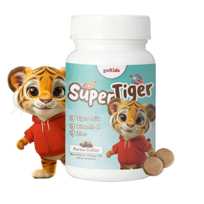 SUPERTIGER KID CHEWABLE 30TABLETS BATUK SELSEMA RECOVERY | Shopee Malaysia
