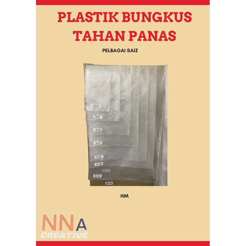 PLASTIK BUNGKUS HM/HD 250g,500g,1kg - PLASTIK AIR, PLASTIK LAUK ...