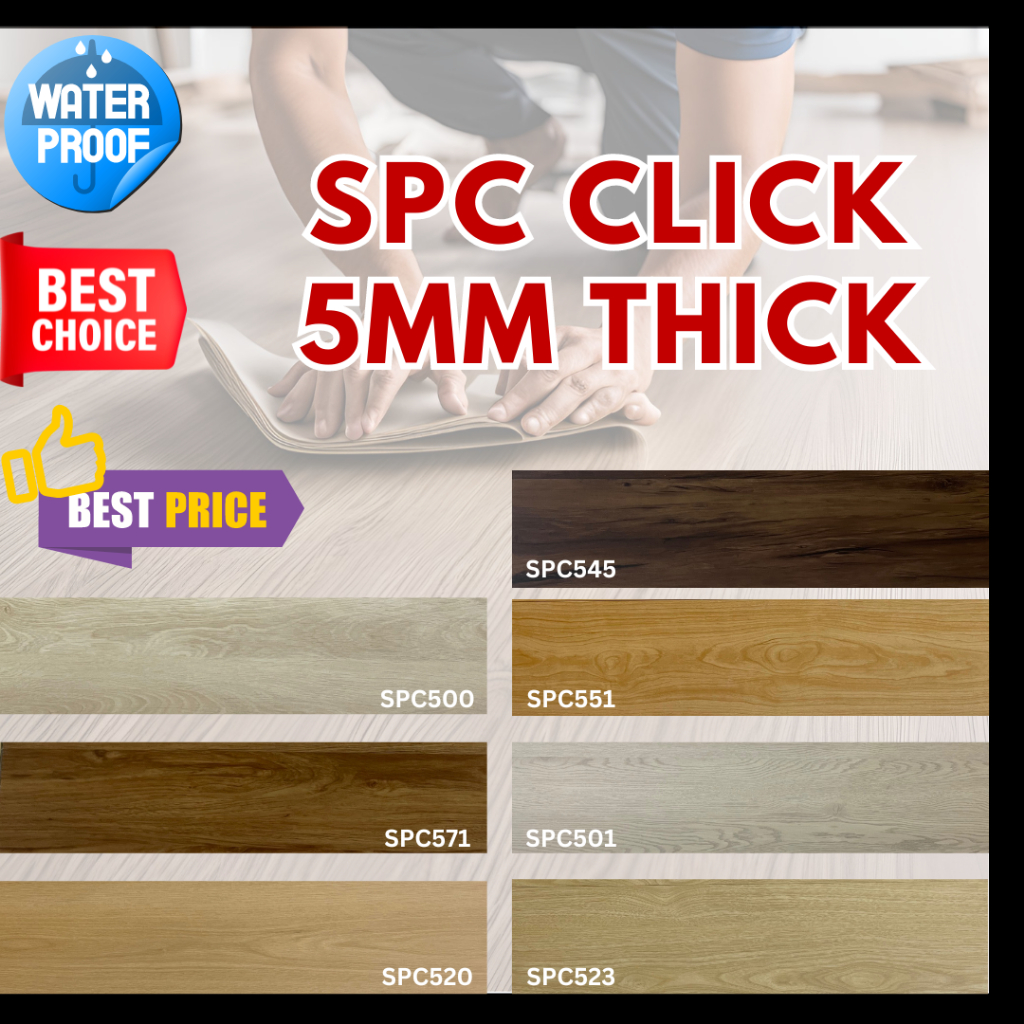 SPC FLOORING 5MM (INTERLOCKING)(FREE PE FOAM) | Shopee Malaysia