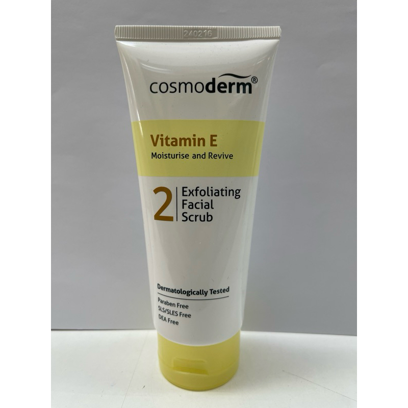 Cosmoderm Vitamin E Exfoliating Facial Scrub (125mL) | Shopee Malaysia