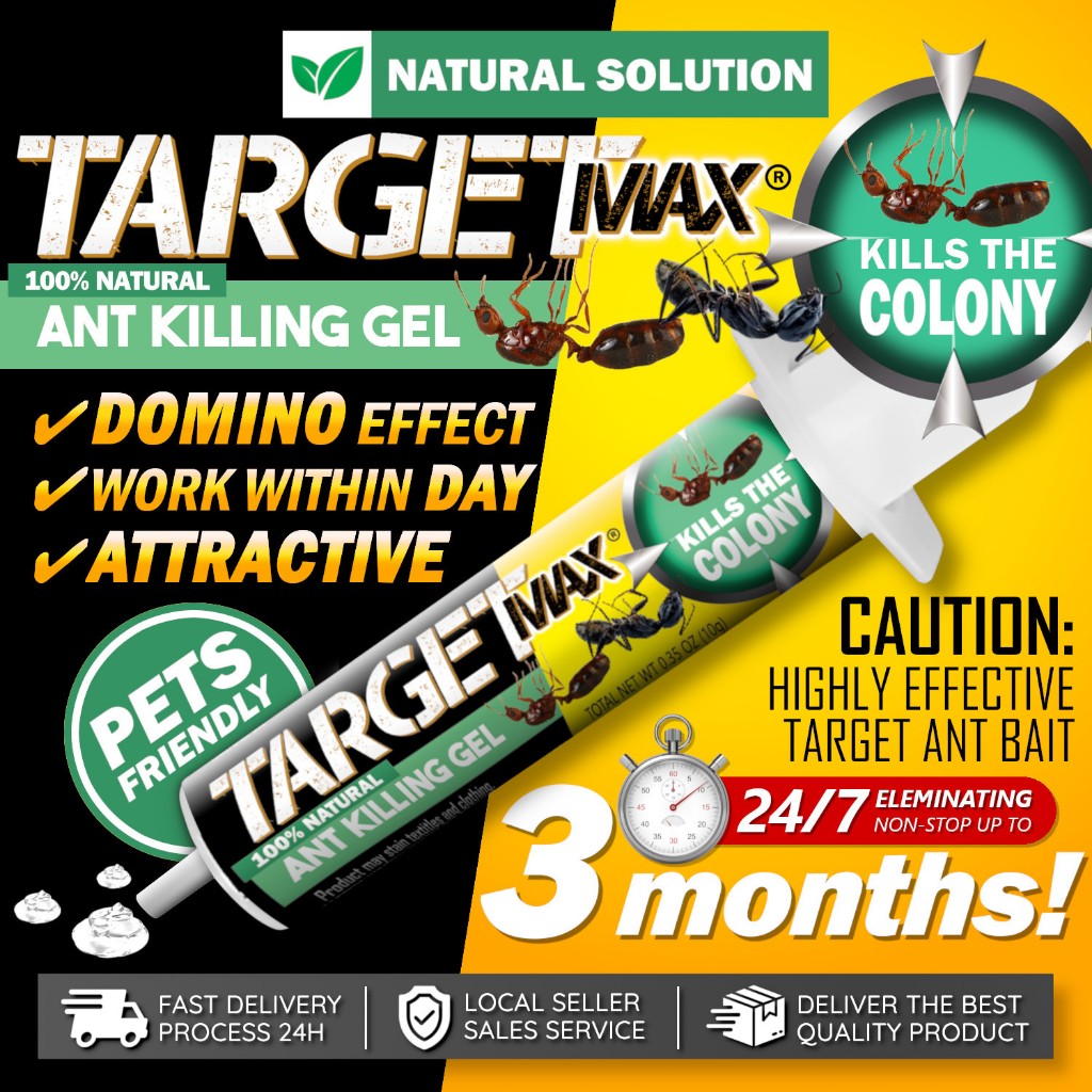 TARGET MAX 【100% NATURAL】 Anti Ant Killer Bait Ubat Semut Berkesan ...