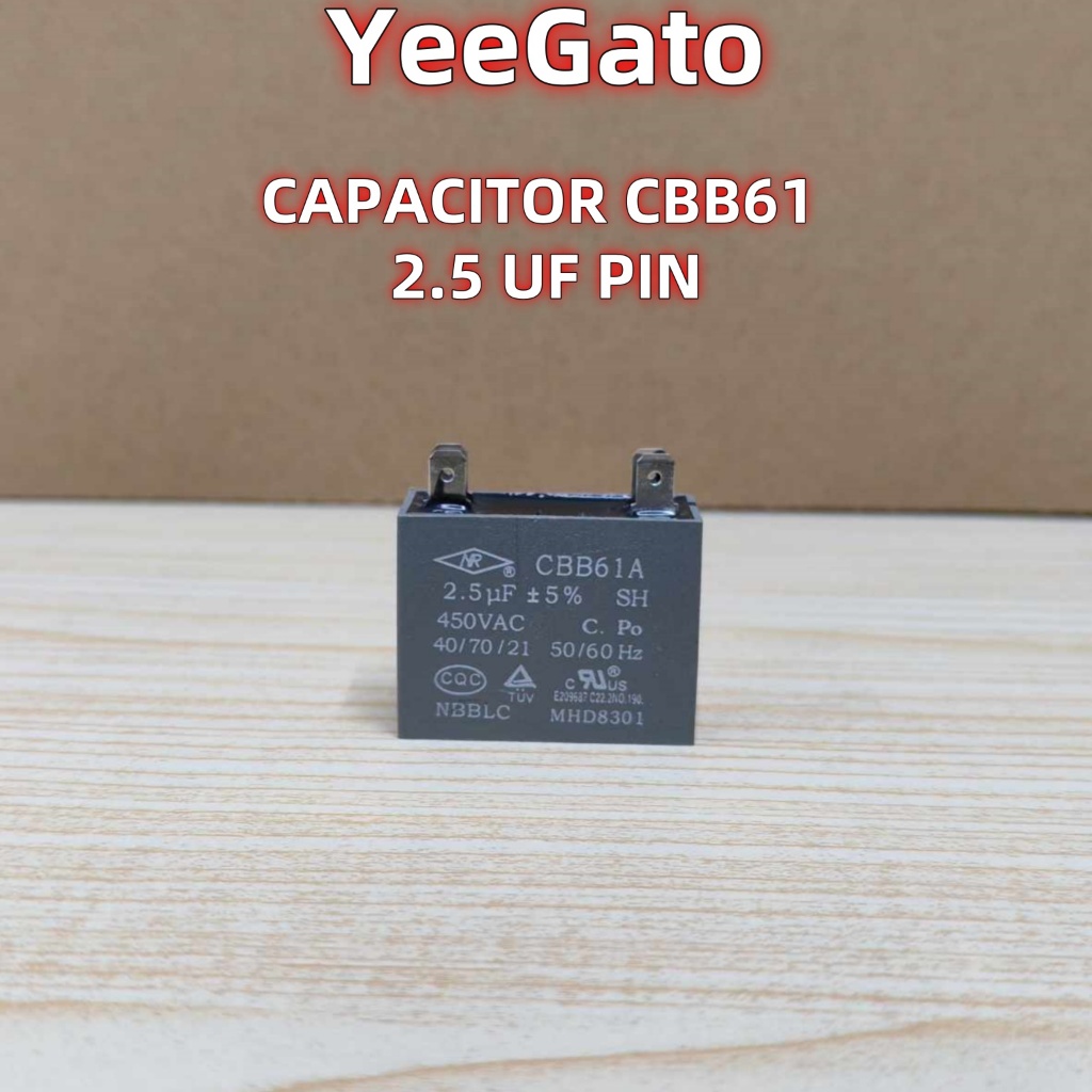 [2.5 UF] 4 PIN CBB16 CAPACITOR ELECTRICAL COMPONENT STARTING RUNNING ...