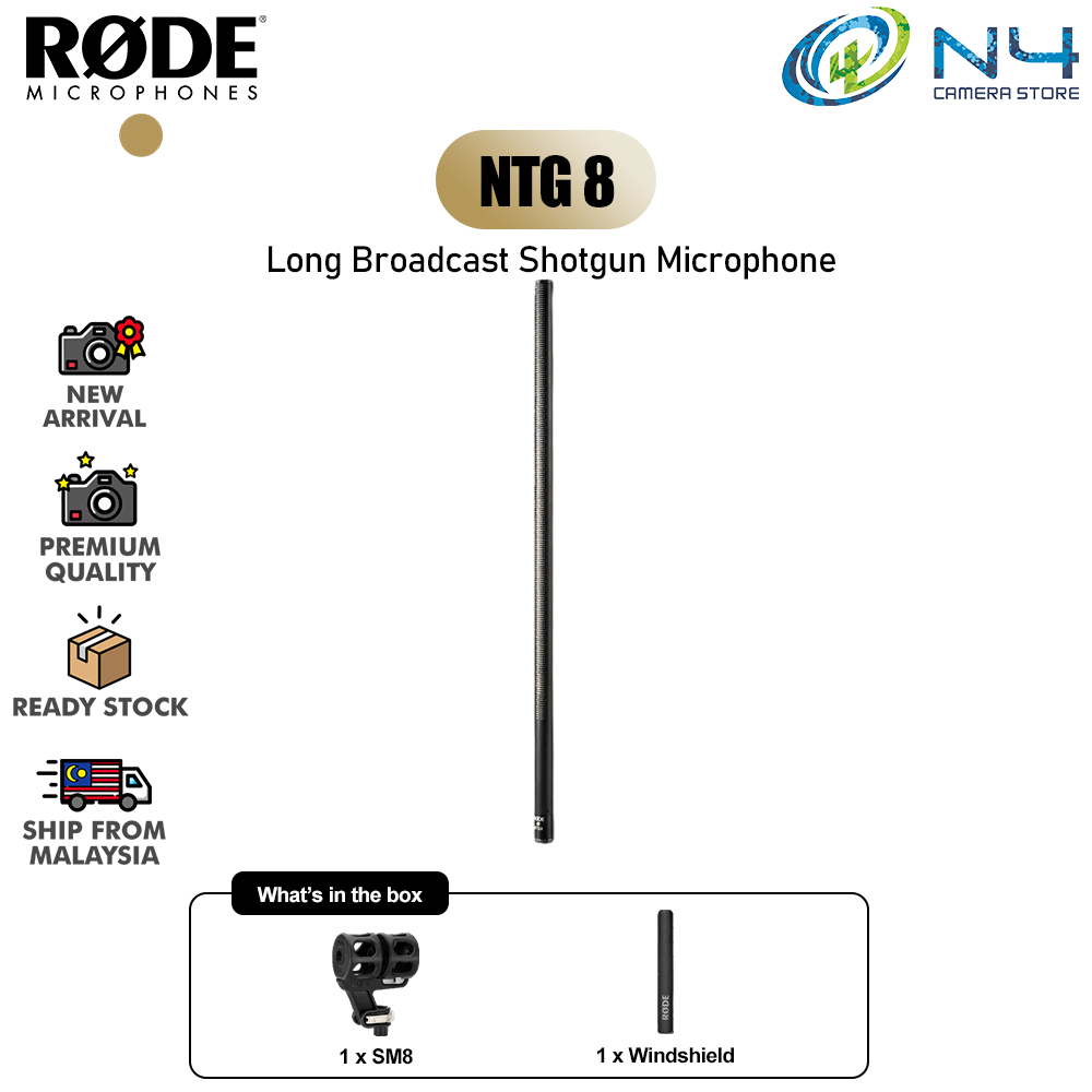 Rode NTG8 Long Broadcast Shotgun Microphone | Shopee Malaysia