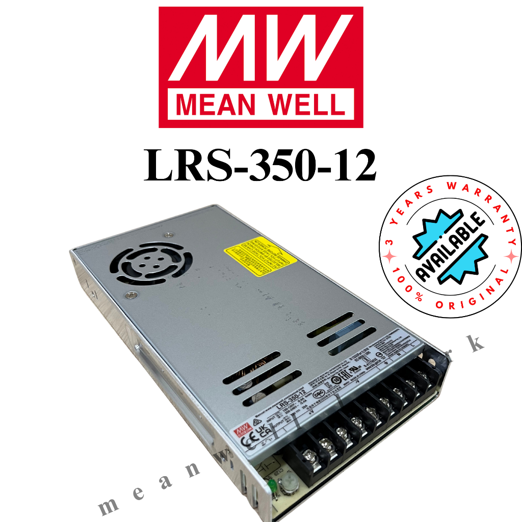 Mean Well LRS-350-12 350W 12V 29A MeanWell Single Output Switching Power Supply ~ 3 YEARS ...
