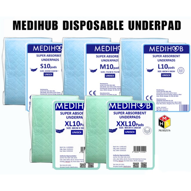 DISPOSABLE UNDERPAD - 10S/PACK SUPER ABSORBENT | Shopee Malaysia